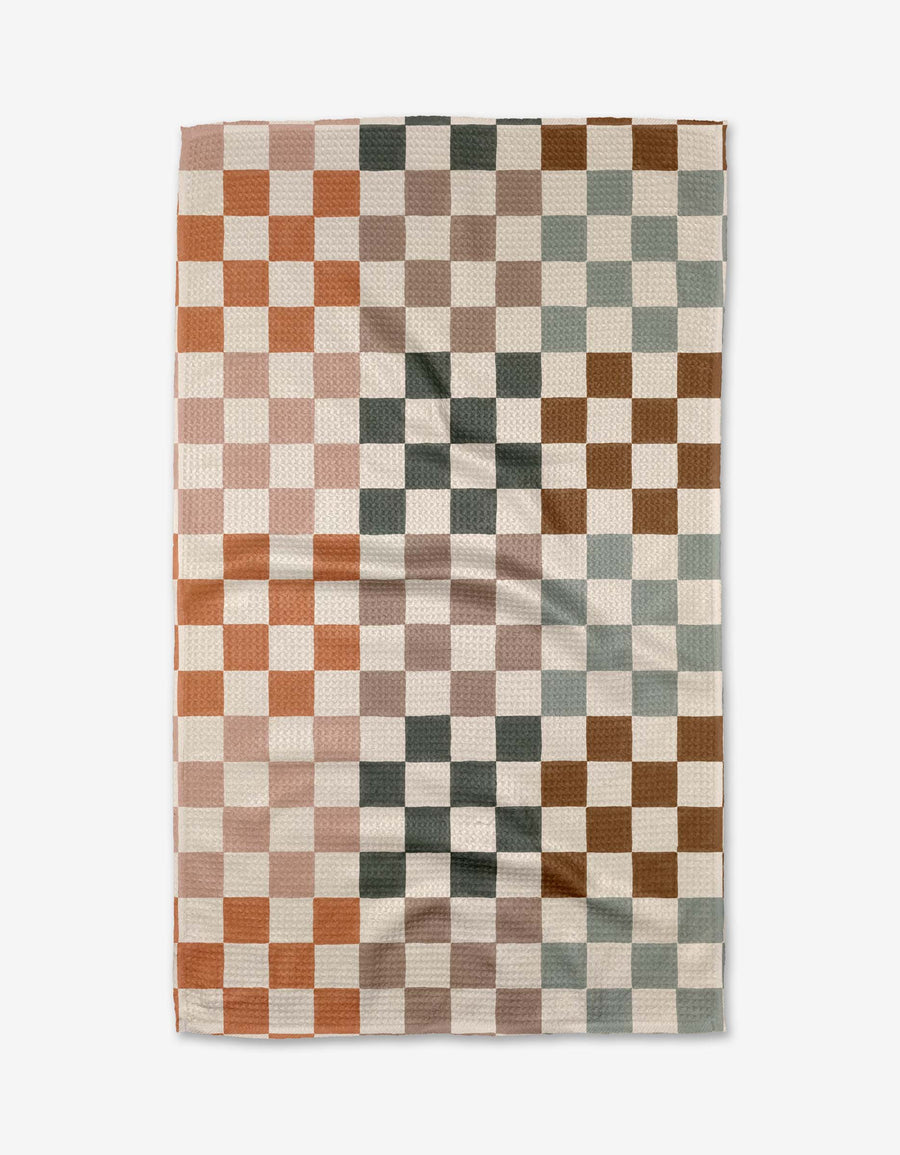 Autumn Checkers Kitchen Tea Towel | Geometry – GEOMETRY