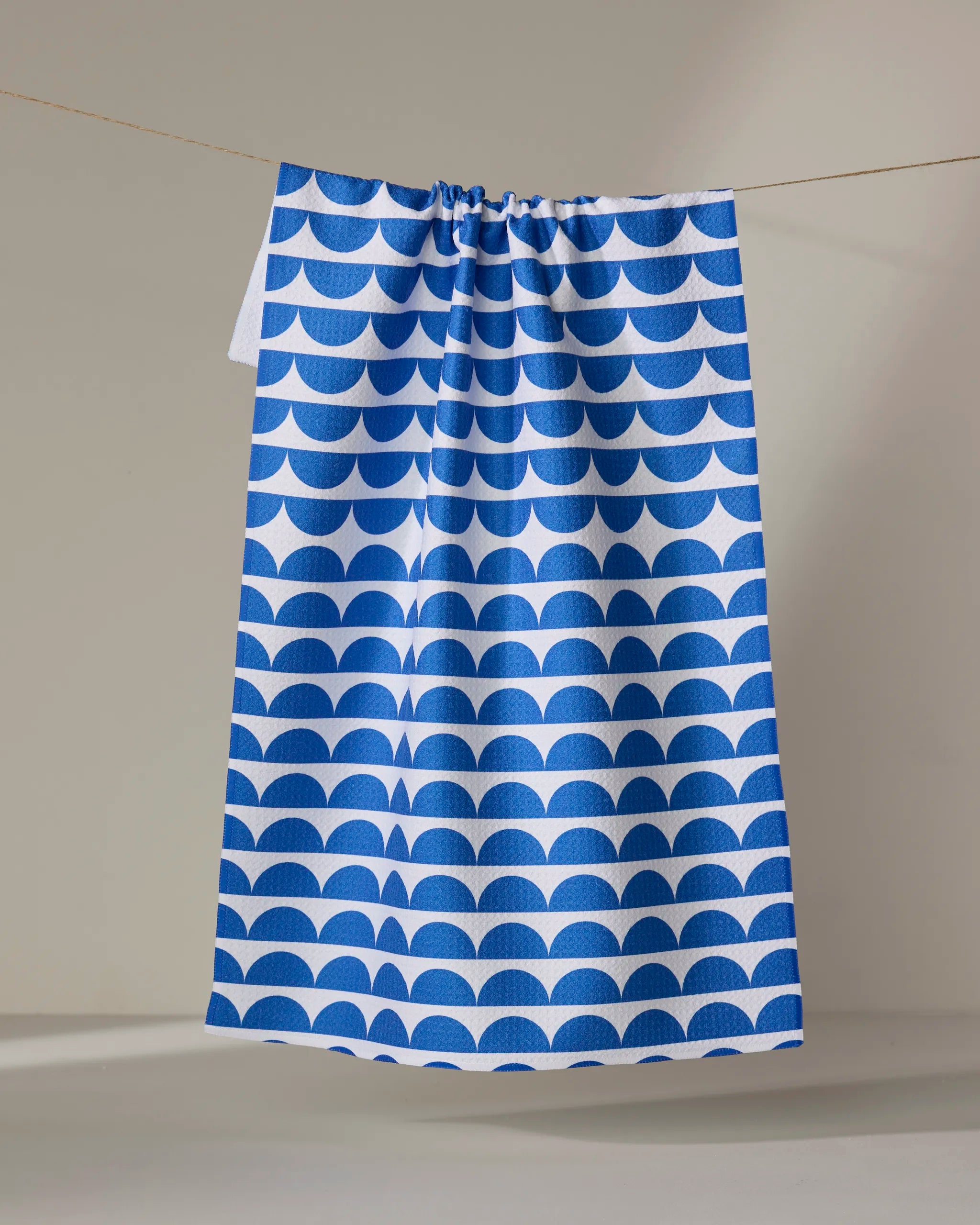 Scallops - Navy Kitchen Tea Towel | Geometry – GEOMETRY