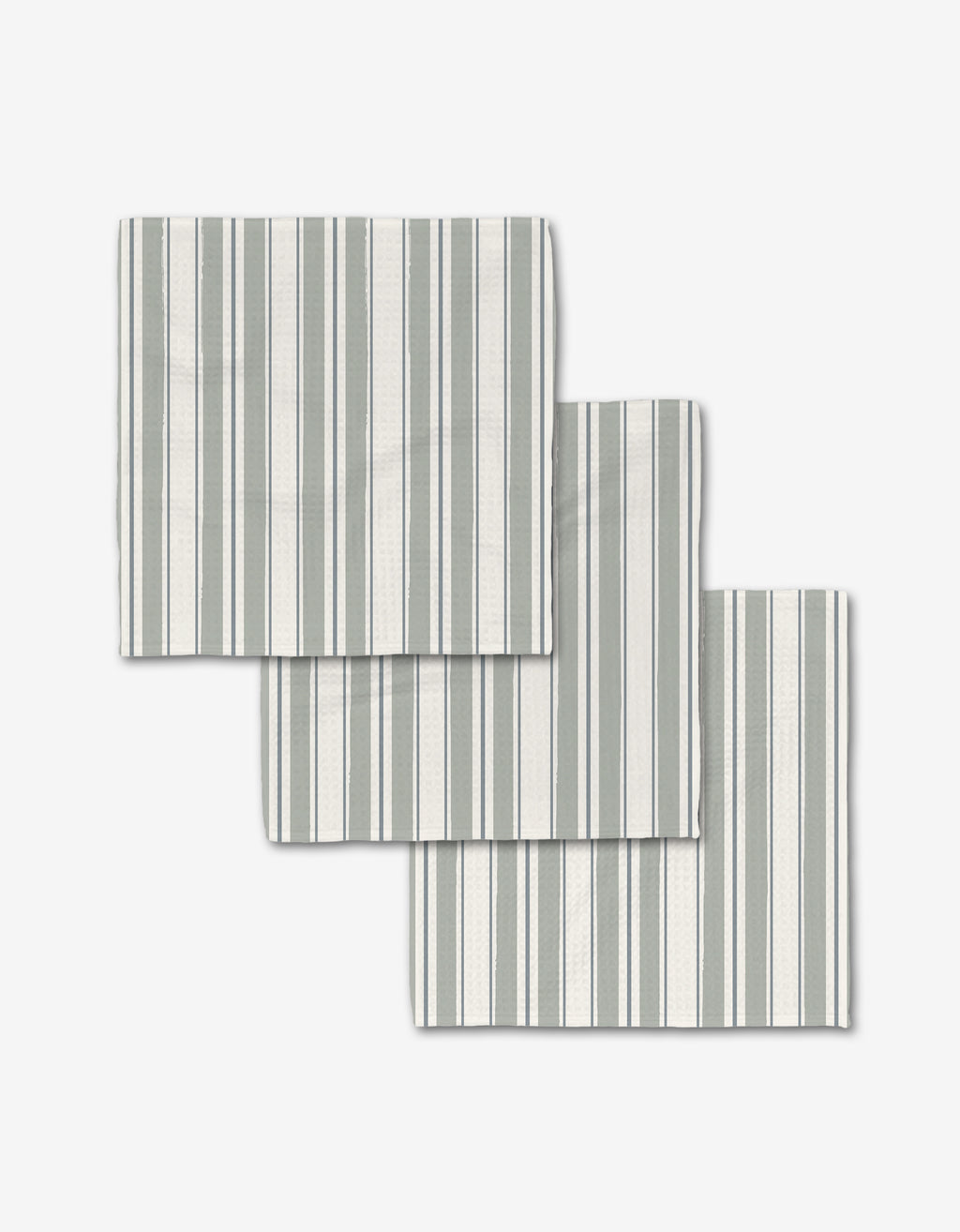 Rustic Stripe Sage Green Luxe Washcloth Set | Geometry – GEOMETRY